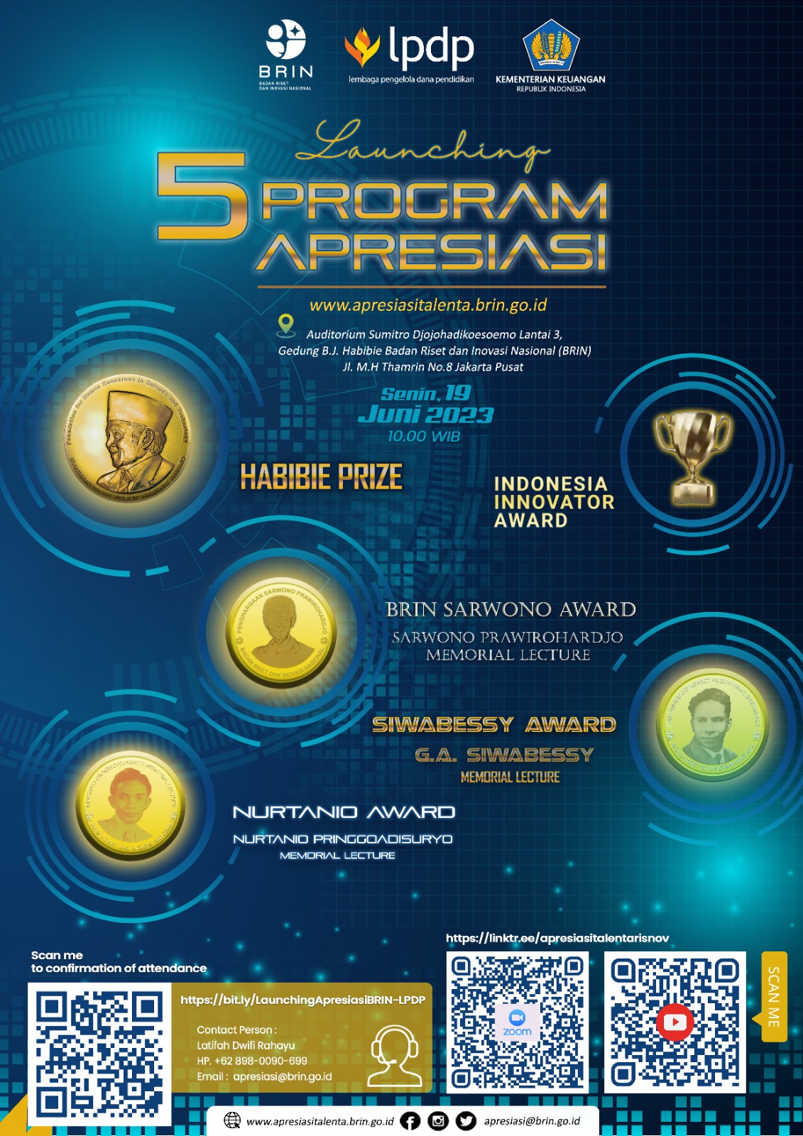 BRIN – LPDP Luncurkan Program Apresiasi Talenta Riset dan Inovasi Tahun 2023 | Mnctrijaya.com