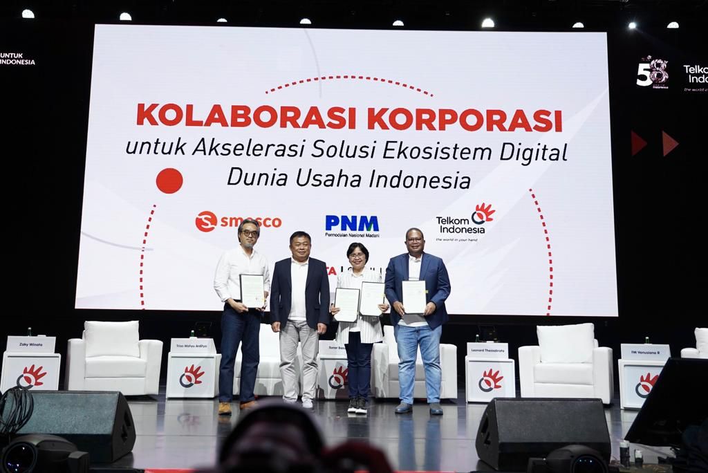Akselerasi Ekosistem Digital Dunia Usaha Indonesia, PNM Kolaborasi Bersama Telkom Indonesia ...