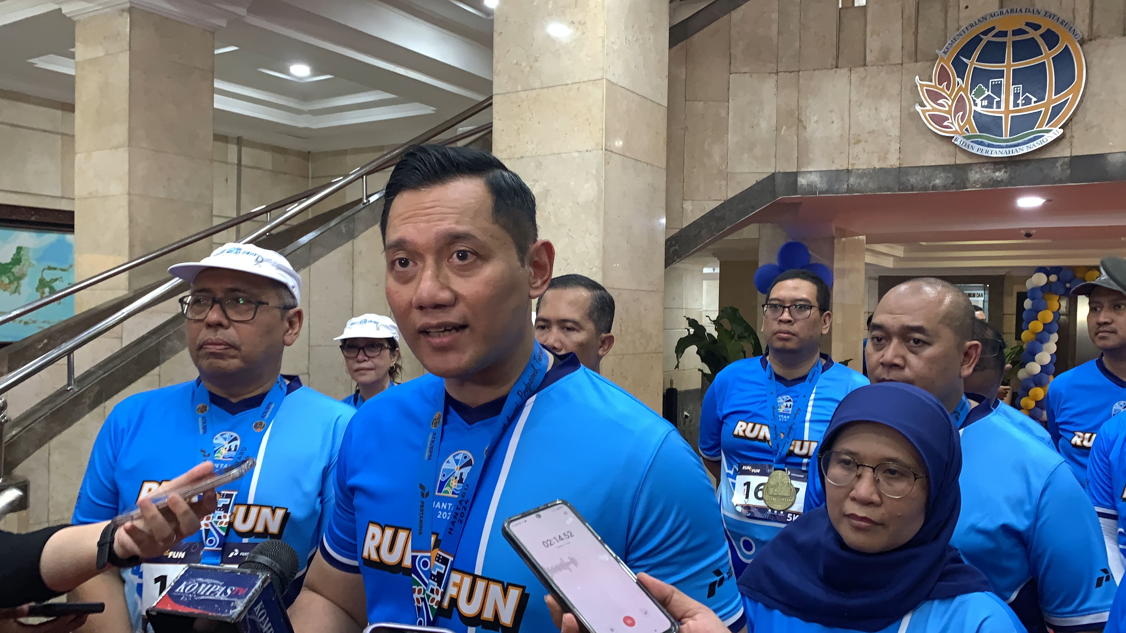 Hantaru Run and Fun 2024, AHY Harapkan Kinerja Kementerian ATR/BPN ...