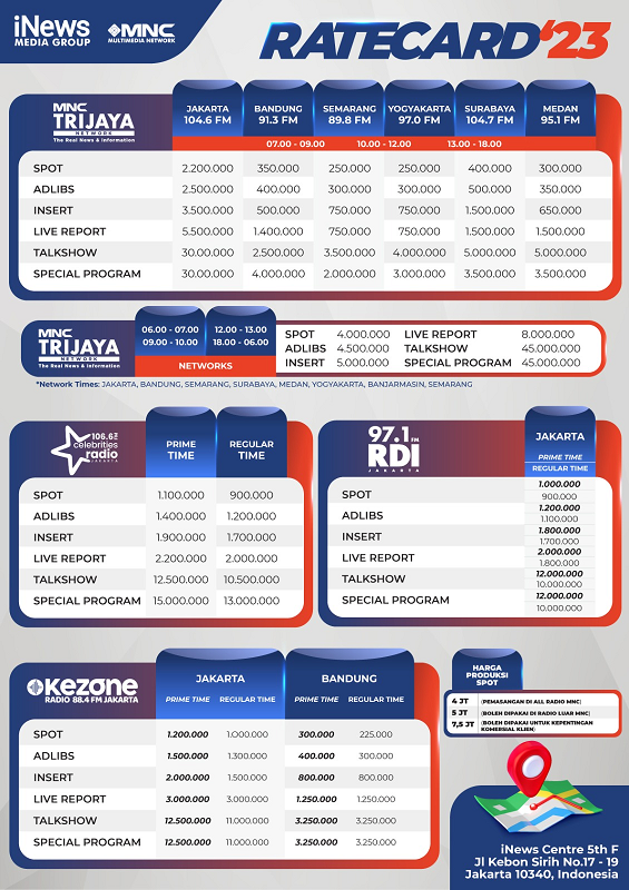 Mnctrijaya.com - Rate Card