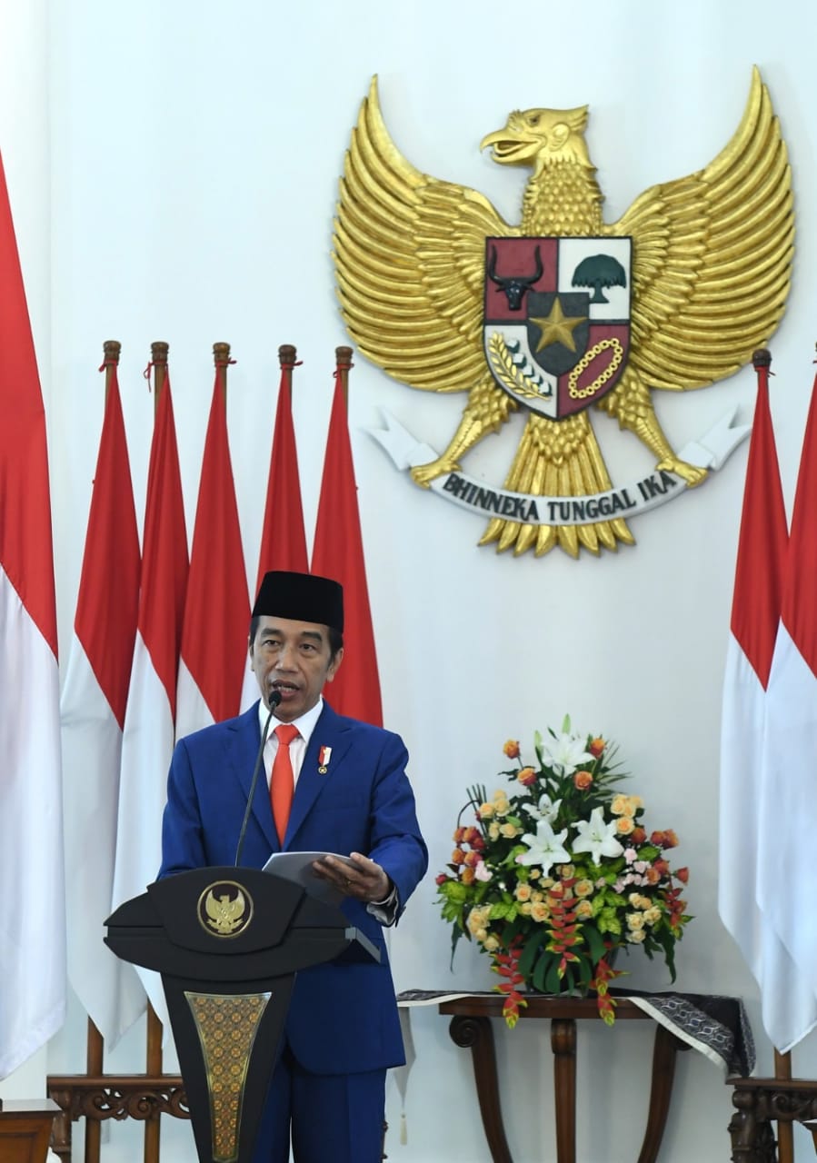 Presiden Jokowi peringati Hari Lahir Pancasila melalui telekonferensi ...